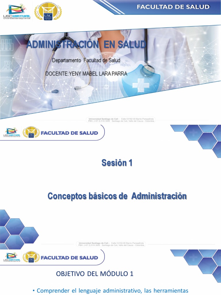 Administracion en Salud, Modulo 1 Concepto de Administracion | PDF