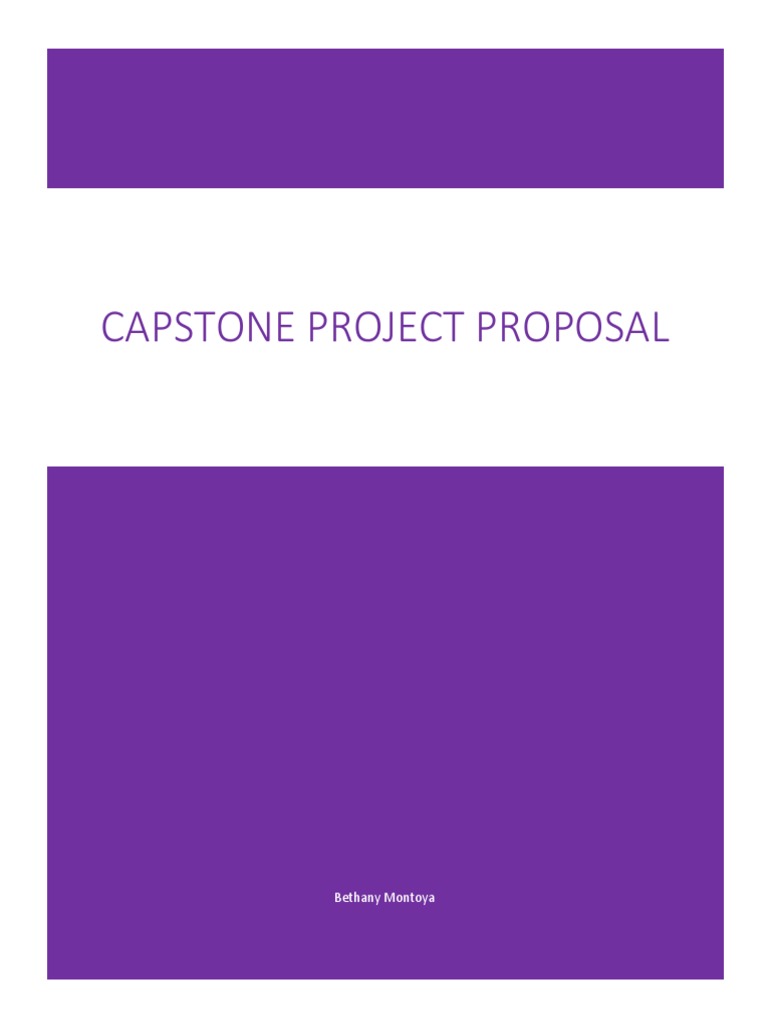 Capstone Project Proposal | PDF | Social Media | Popular Culture ...