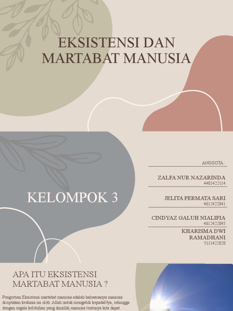 Eksistensi Dan Martabat Manusia | PDF