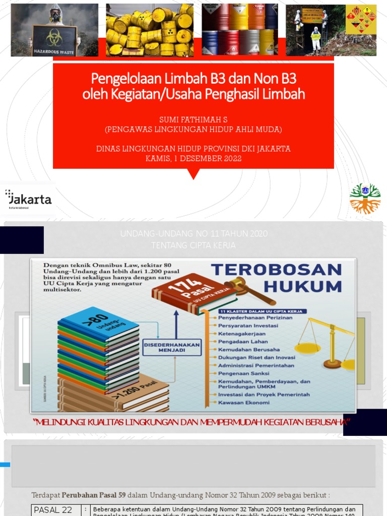 Pengelolaan Limbah B3 Dan Non B3 Oleh Penghasil | PDF