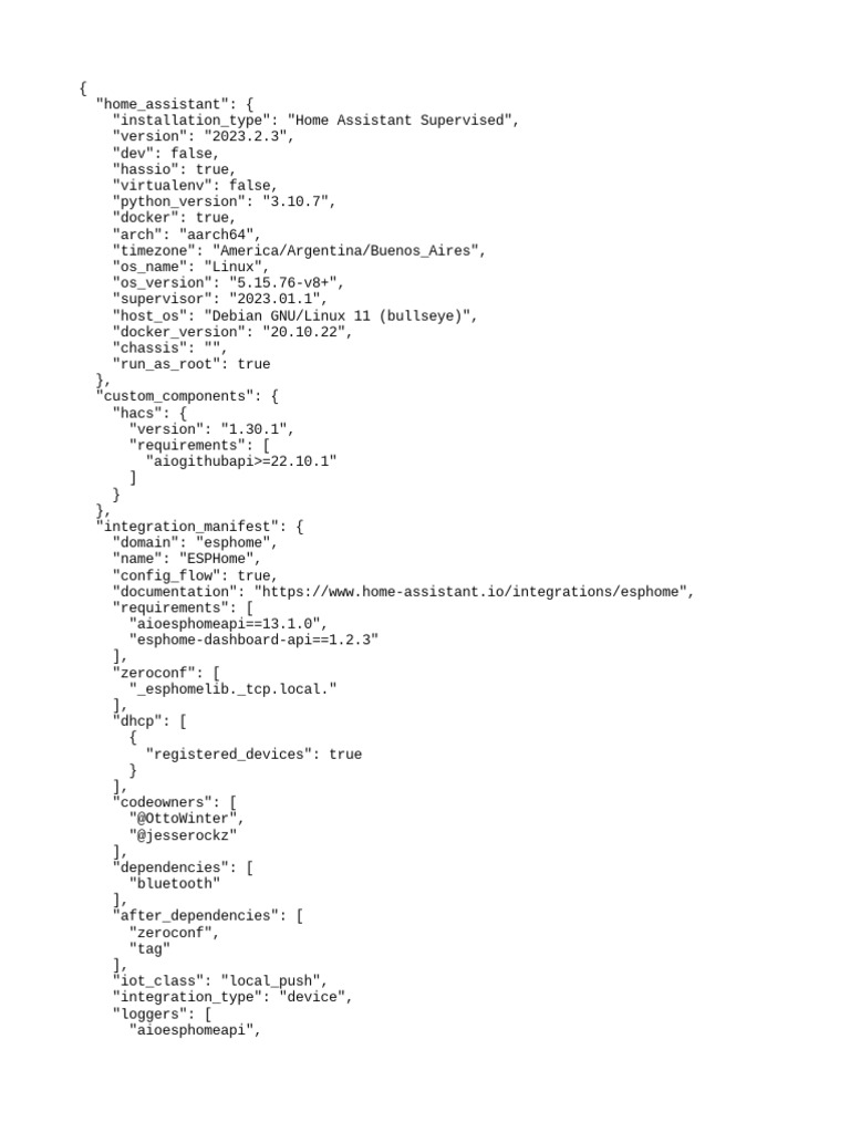 Config - Entry Esphome .Json | PDF | Computer Engineering | Software ...
