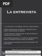 La Entrevista | PDF | Cuestionario | Comunicación