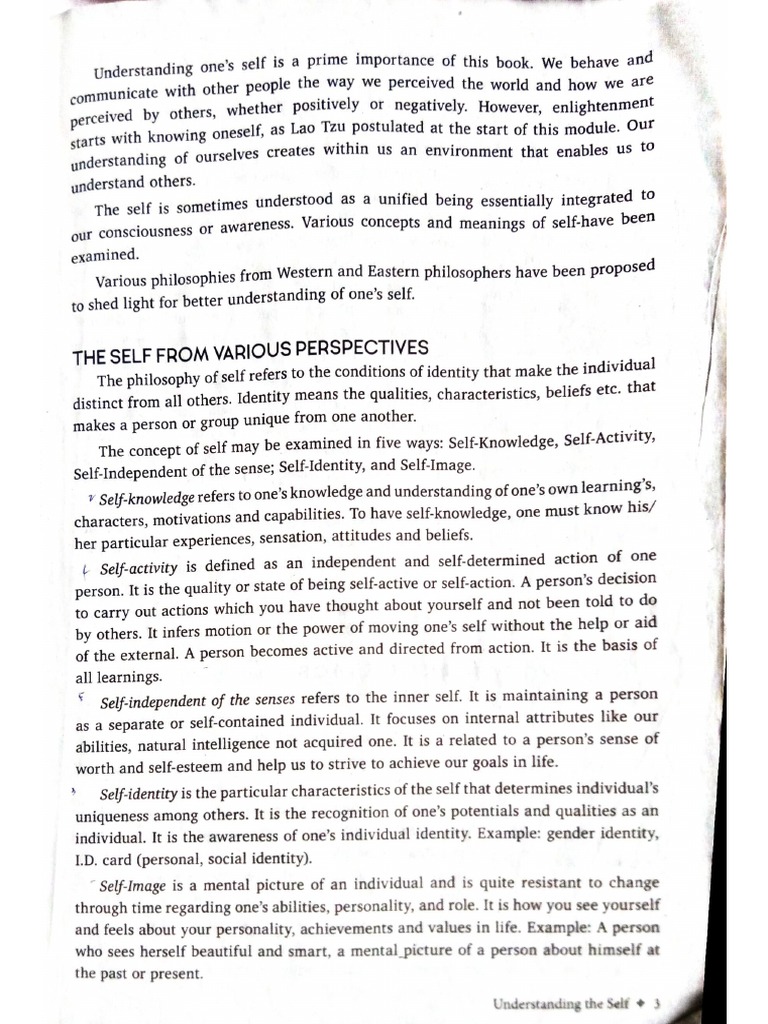 Understanding The Self Module 12 | PDF