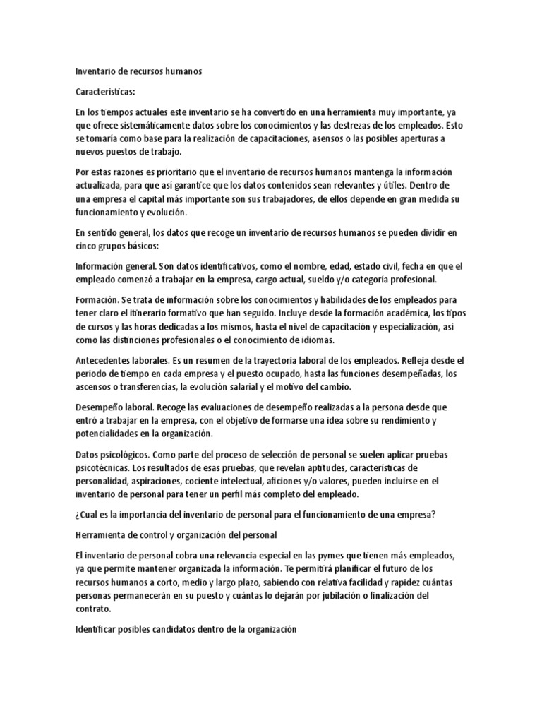 Inventario y Pronosticos | PDF | Gestión de recursos humanos | Business