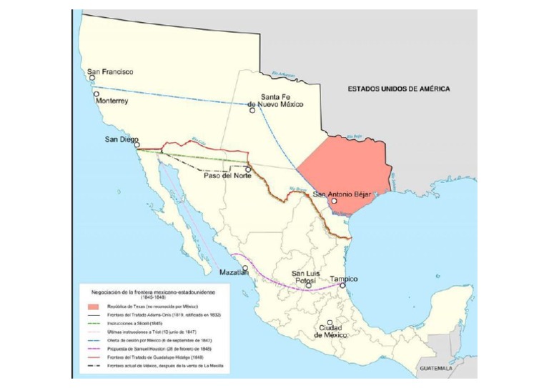 Mapa de Mexico de 1820 A 1830 | PDF