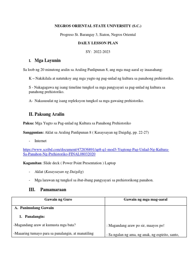 Lesson Plan | PDF