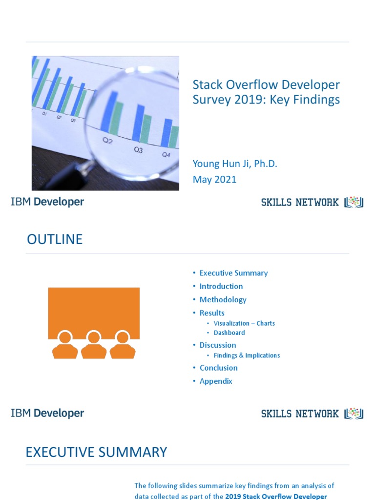 Descriptive Analysis of The 2019 Stack Overflow Developer Survey Data - Presentation PDF | PDF ...