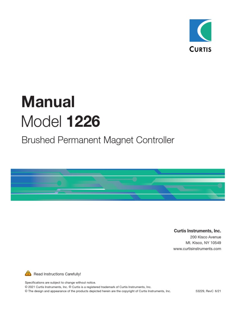 1226 Manual en | PDF | Electrical Connector | Electric Motor 1226 Manual en | PDF | Electrical Connector | Electric Motor