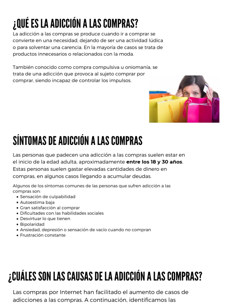 Qué Es La Adicción A Las Compras Pdf Pdf