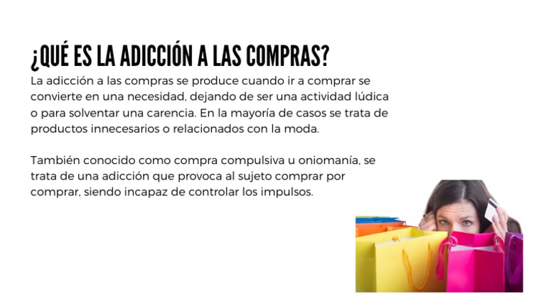 ¿Qué Es La Adicción A Las Compras | PDF