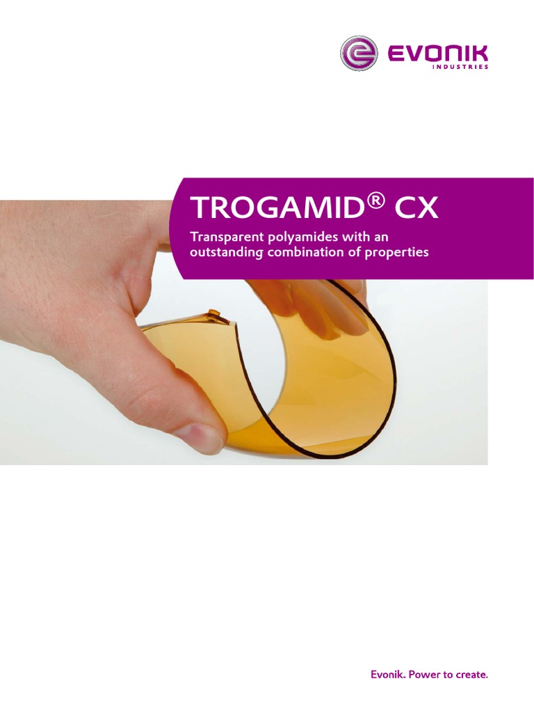 Trogamid CX - en 3-2012 PDF | PDF | Poly(Methyl Methacrylate ...