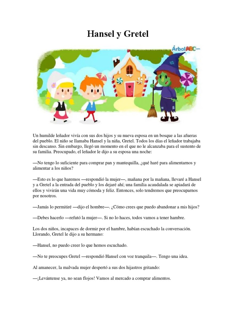 Hansel y Gretel | Descargar gratis PDF | Hansel y Gretel