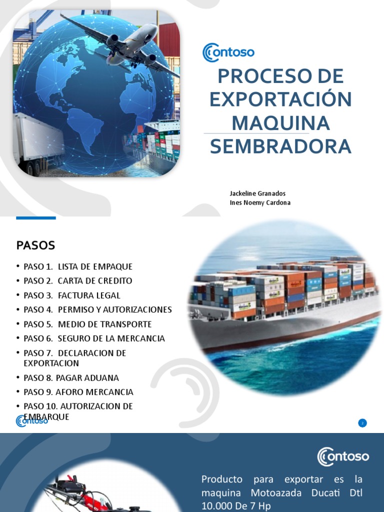 Proceso de Exportacion Maquina Sembradora | PDF | Bancos | Economias
