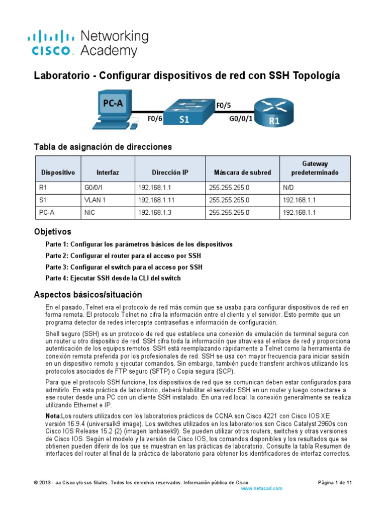 Guia Configuración SSH | PDF | Cubierta segura | Enrutador (Computación)