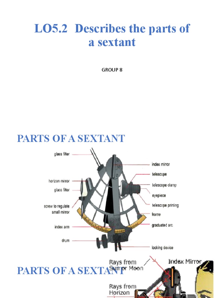 Parts and Functions of a Sextant | PDF