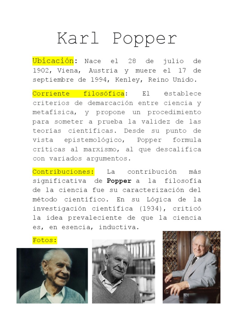 KARL POPPER | PDF