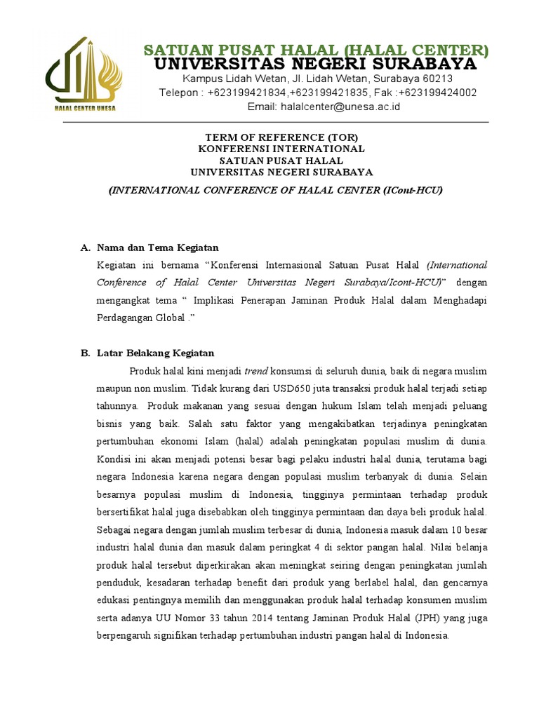 TOR Series Internasional - HCU | PDF