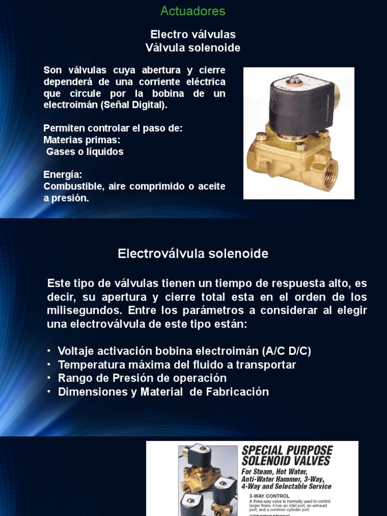 Electroválvulas: Guía Técnica Concisa | PDF | Solenoide | Ciencias fisicas