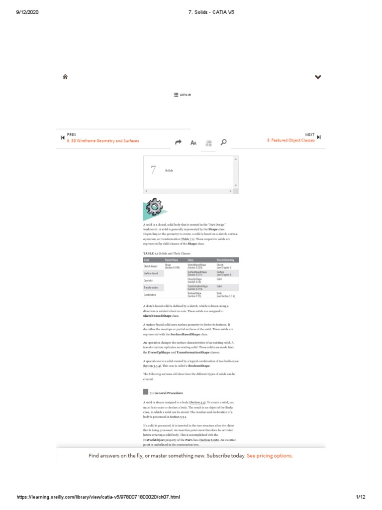 Solids - CATIA V5 | PDF | Extrusion | Geometry
