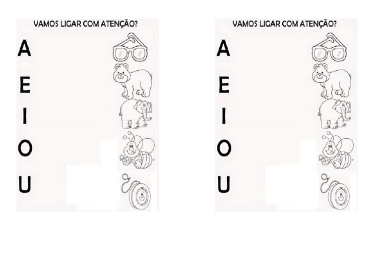 Atv Vogais Caderno | PDF