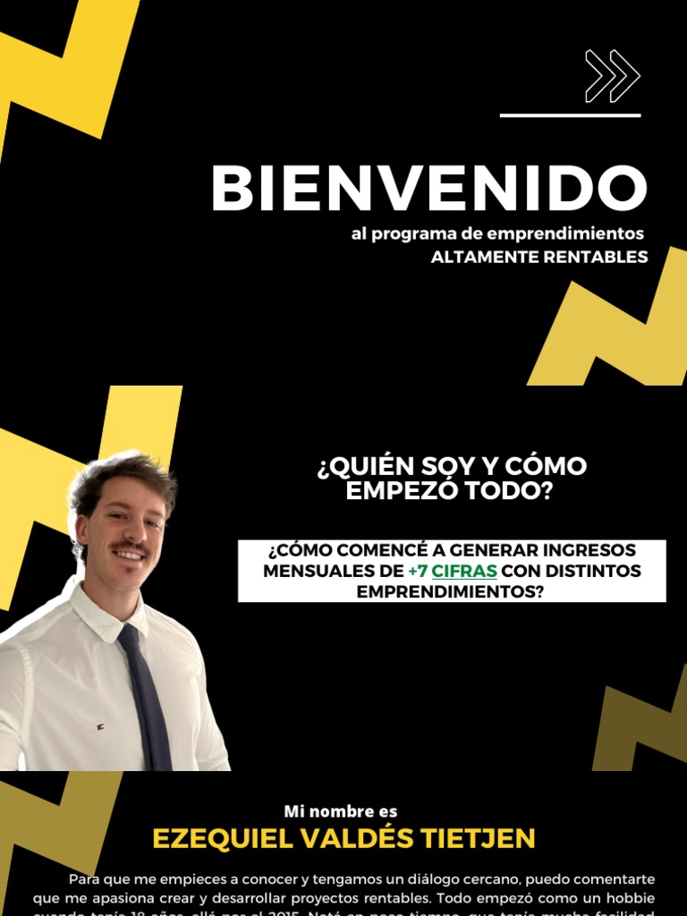 Programa Venta de Emprendimientos Rentables PDF | PDF | Iniciativa empresarial | Facebook