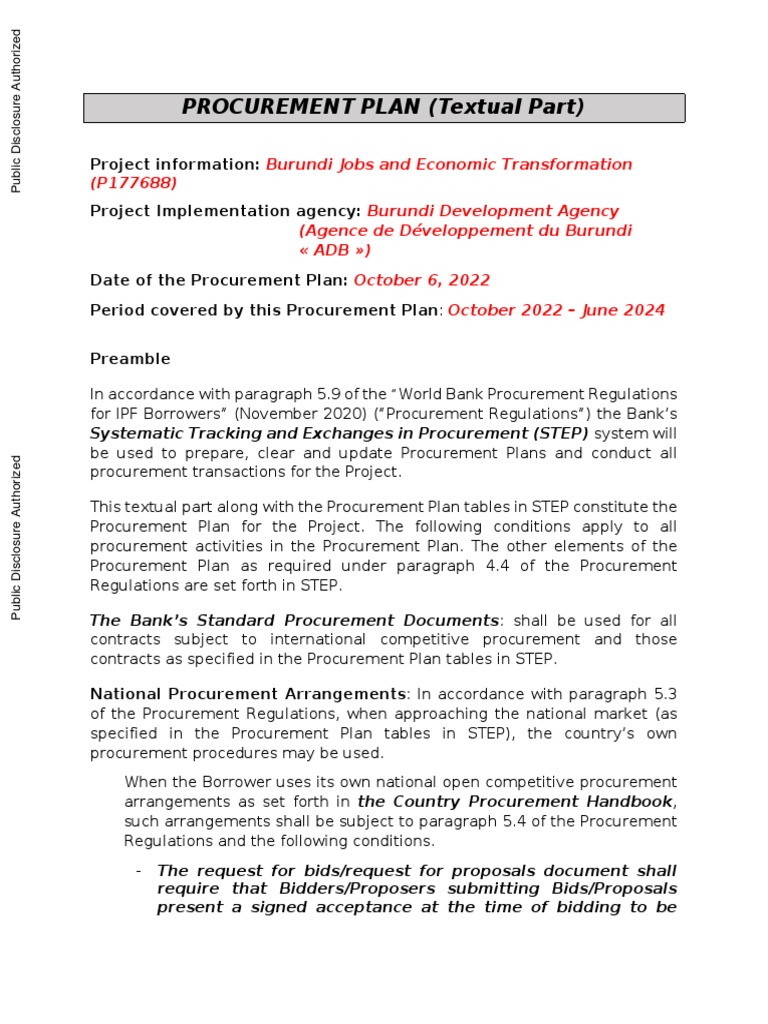 PF 4 | PDF | Procurement | Banks