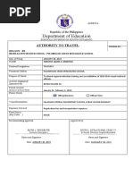 Sample Template Permit To Study | PDF | Government