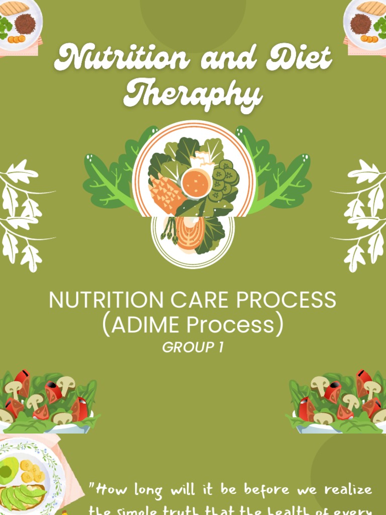 Group 1 ADIME PROCESS | PDF | Body Mass Index | Obesity