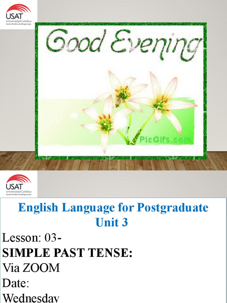 Simple Past Tense in English Lessons | PDF