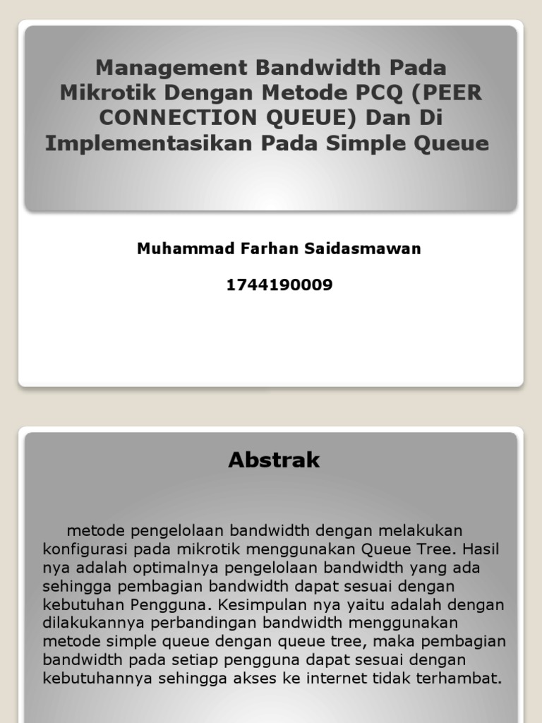 1154 - 35 - PPT Proposal STA (Muhammad Farhan.S, 1744190009) | PDF
