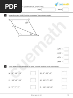 Angles and Lines Worksheet (Grade 6) | PDF | Angle | Elementary Mathematics