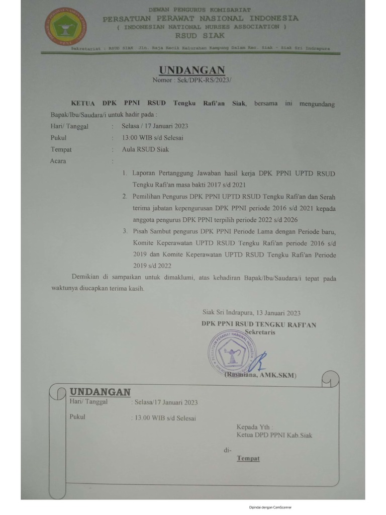 Undangan KETUA DPD PDF | PDF