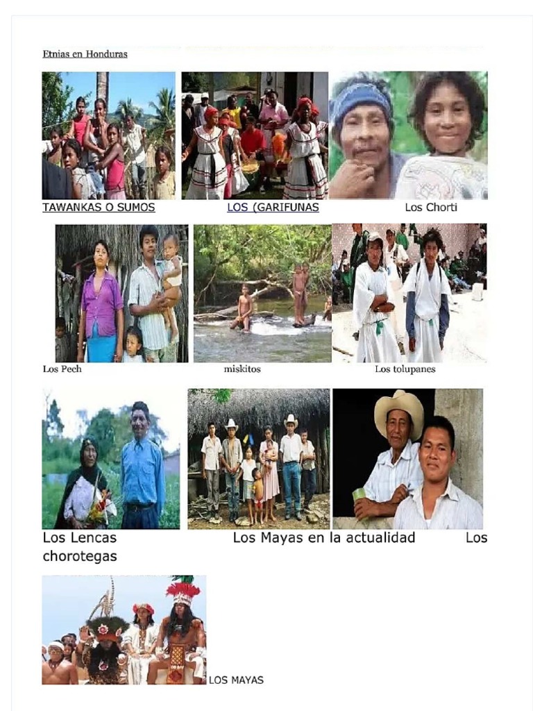 Imagenes Etnias en Honduras | PDF