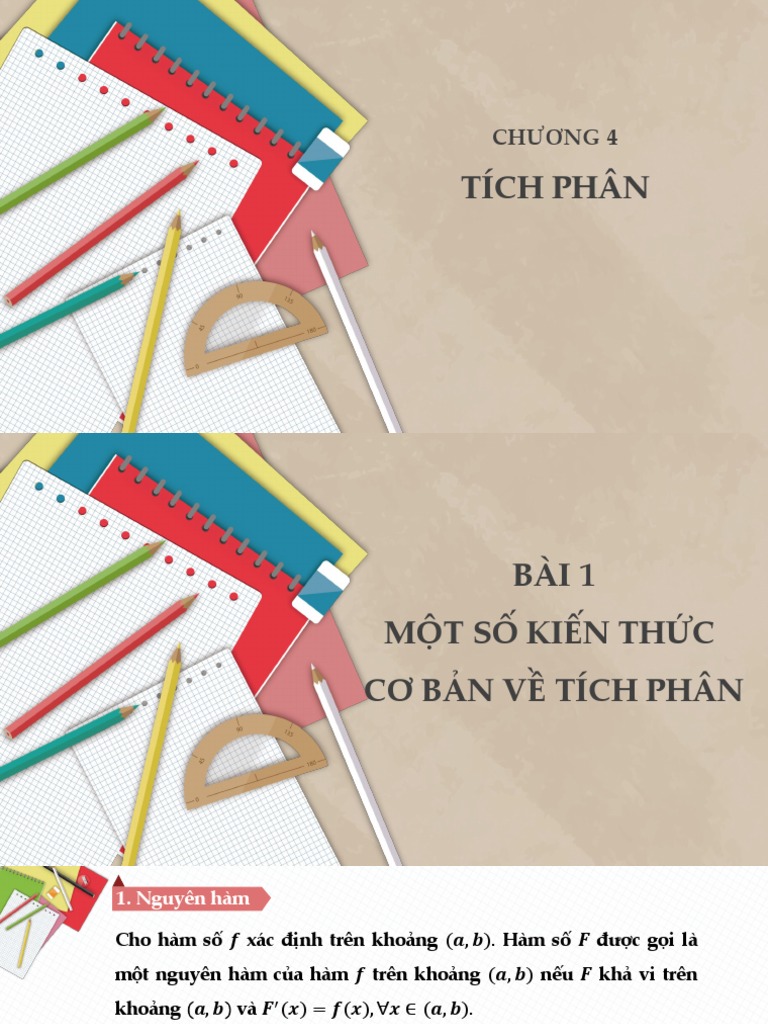 Chương 4 Tích Phân PDF | PDF