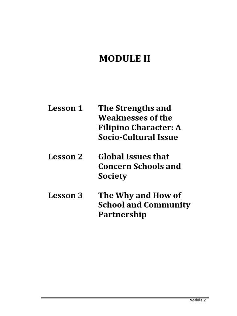 Module 2 - The Teacher & The Community School Culture and Org. Lead ...
