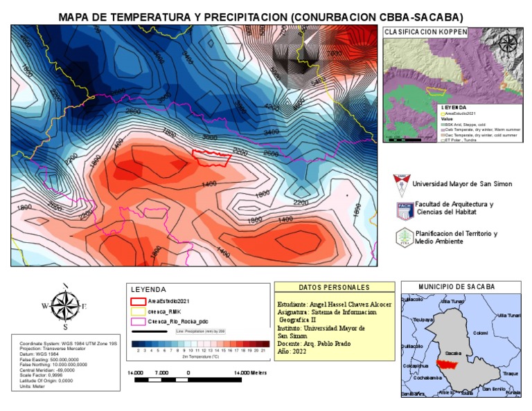 Mapa de Temp y Precp | PDF | Cartografía | Geografía