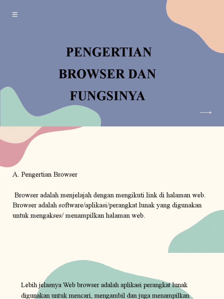 Pengertian dan Fungsi Browser Web | PDF | Teknologi & Rekayasa