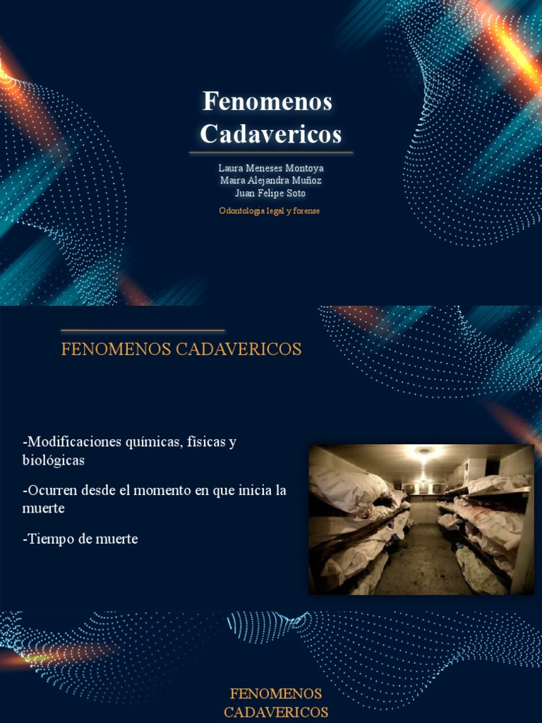 Fenomenos Cadavericos | PDF | Medicina CLINICA | Especialidades Medicas