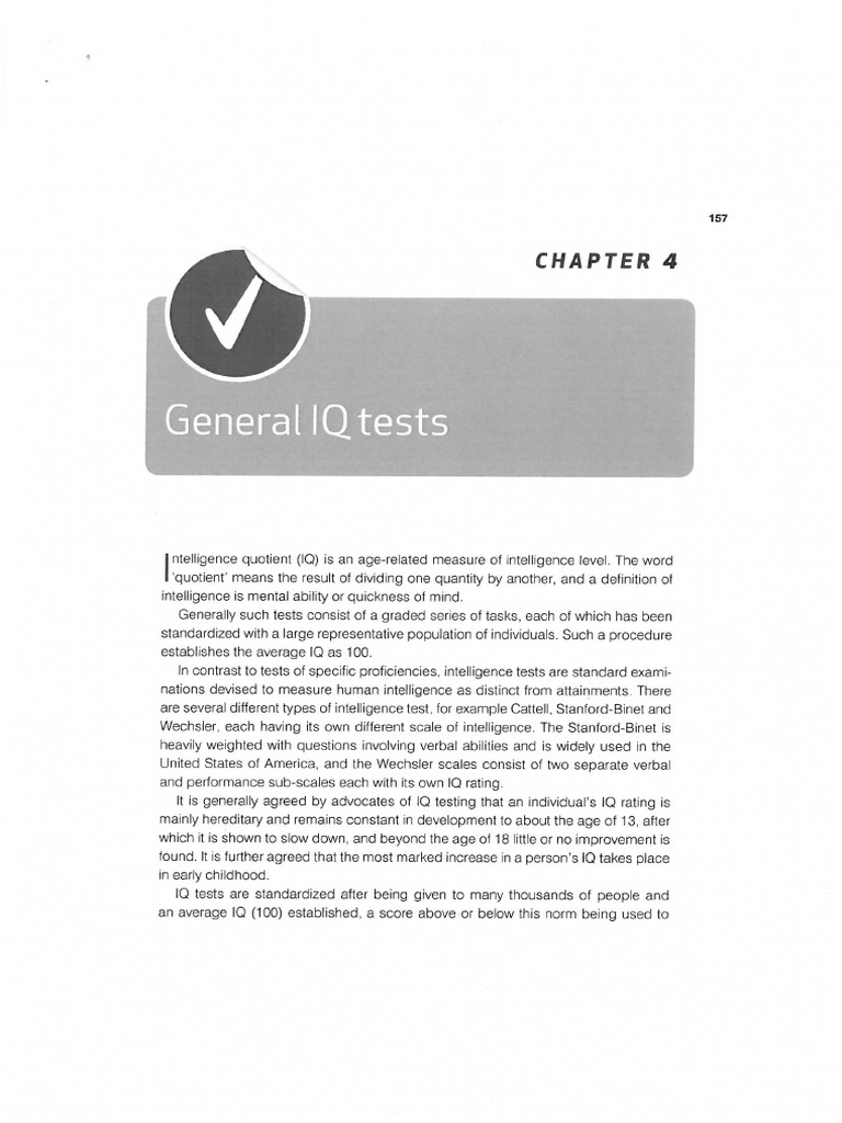 HR Psychometric Test - General Iq Test | PDF