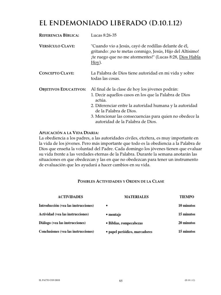 12 El Endemoniado Liberado | PDF | Dios | Biblia