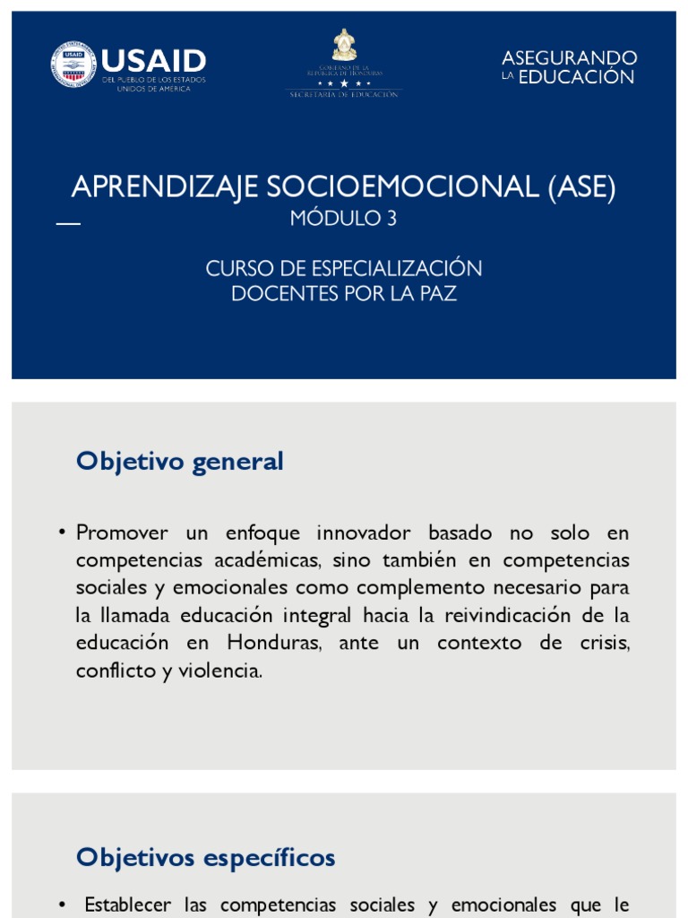 Aprendizaje Socioemocional (Ase) | PDF | Las emociones | Aprendizaje