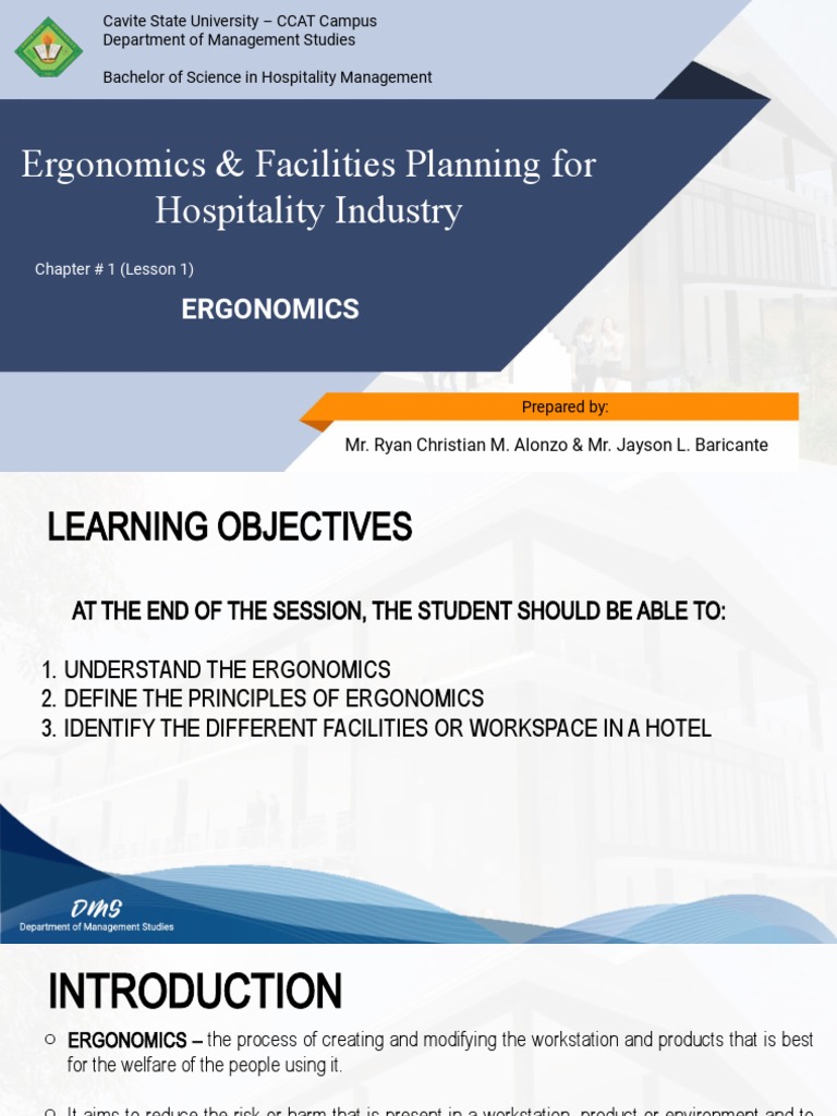 Chapter 1 Lesson 1 Introduction | PDF | Human Factors And Ergonomics