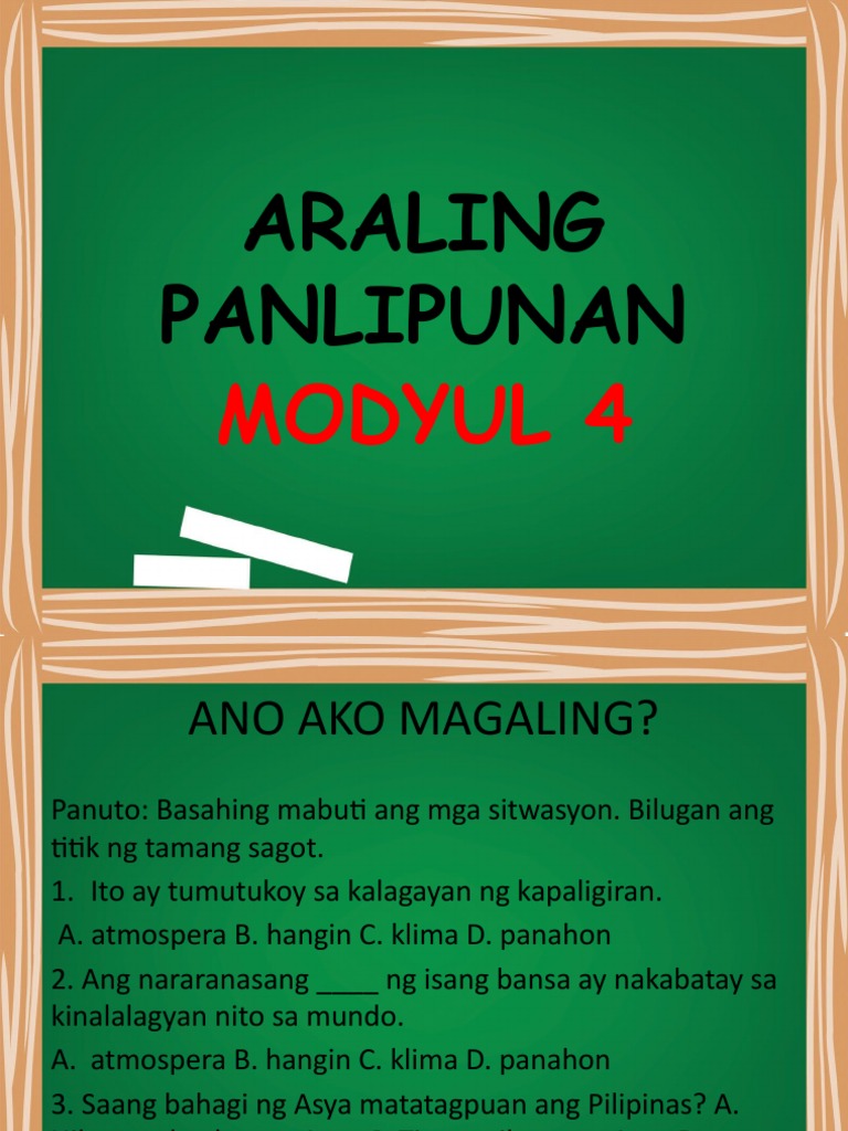 Araling Panlipunan PPT4 | PDF