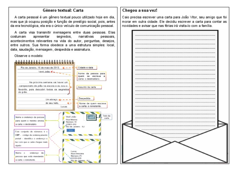 Gênero Textual Carta | PDF