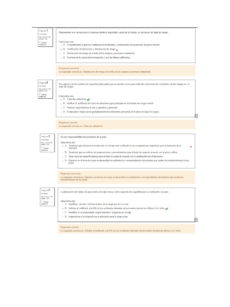 Evaluacion Modulo 2 Diplomado Tareas Alto Riesgo Politecnico de Colombia | PDF