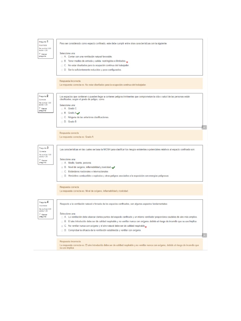 Evaluacion Modulo 3 Espacios Confinados Politecnico de Colombia | PDF