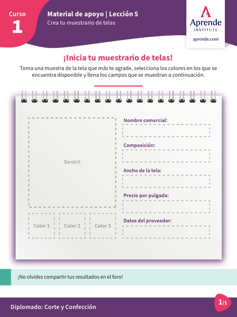 Crea tu Muestrario de Telas | PDF | Hogar, jardinería y bricolaje