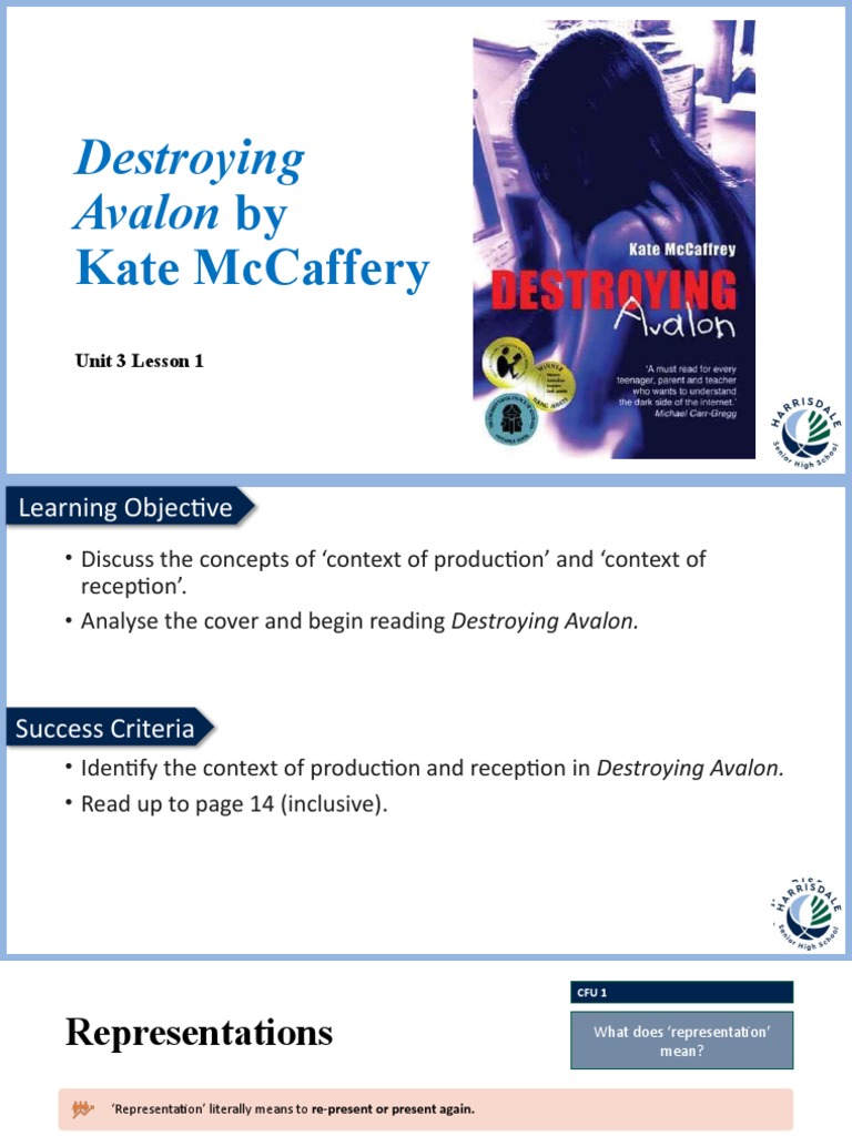 Unit 3 Lesson 1 - Destroying Avalon | PDF | Cyberbullying | Morality