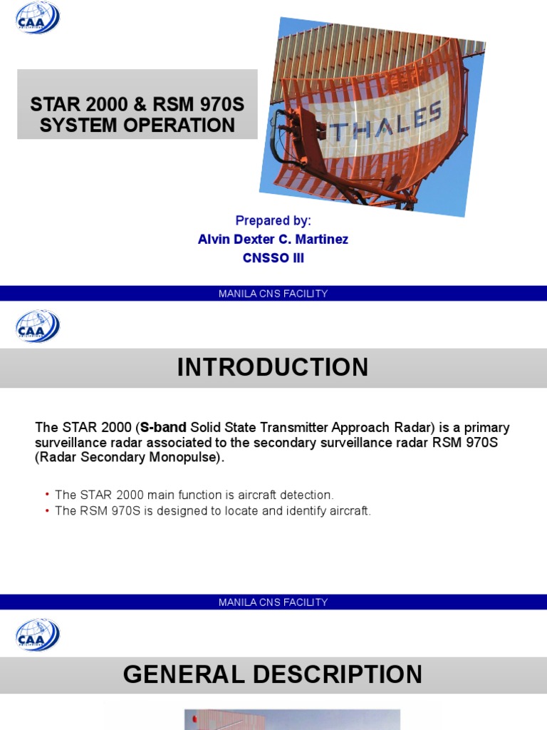STAR 2000 & RSM 970S System Operation: Alvin Dexter C. Martinez Cnsso Iii | PDF | Power Supply ...