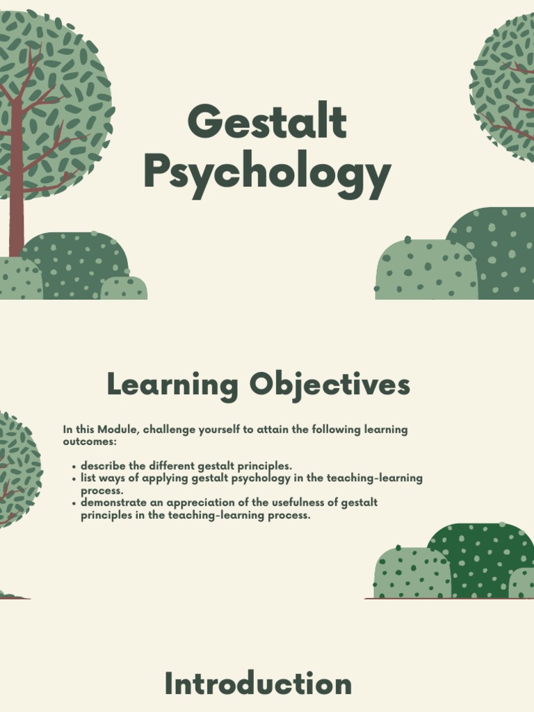 Module 5 Gestalt Psychology (Part 1) PDF | PDF | Perception ...